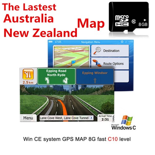 Latest 8GB Micro SD Card Australia Map Software GPS Navigation For ...