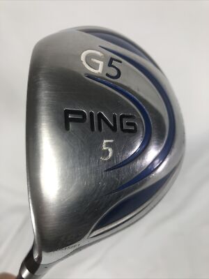 Ping Ladies G5 455 SS Face 18* 5 Wood Ladies Graphite shaft Left Hand w ...