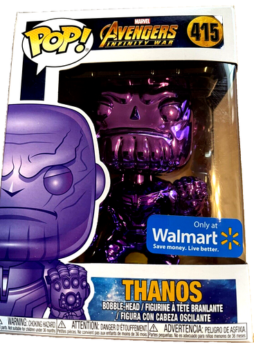 Thanos 415 Purple Chrome Avengers Walmart Exclusive Funko POP! | eBay
