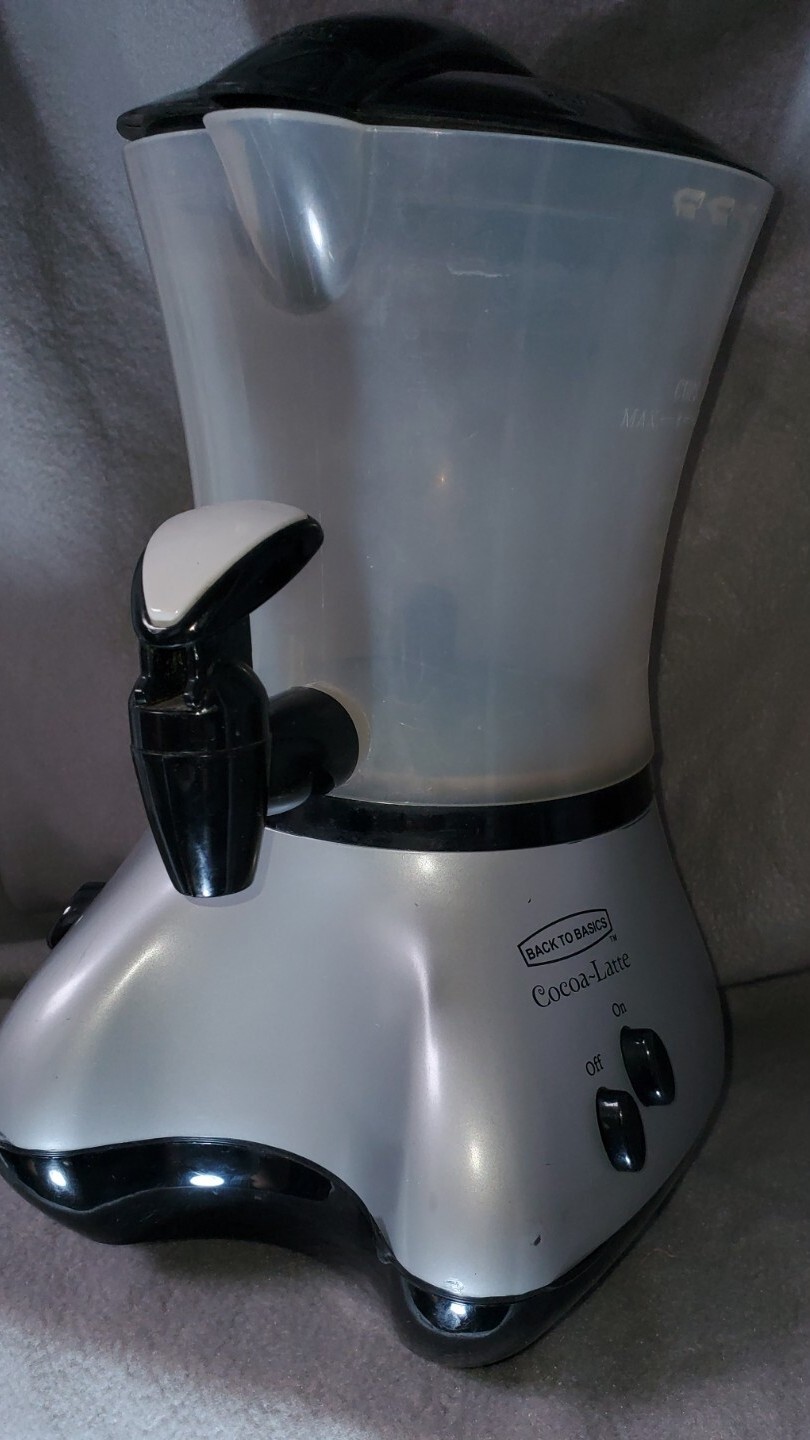 Back to Basics Cocoa Latte Frothy Hot Drink Maker Gray Base Black Lid ...