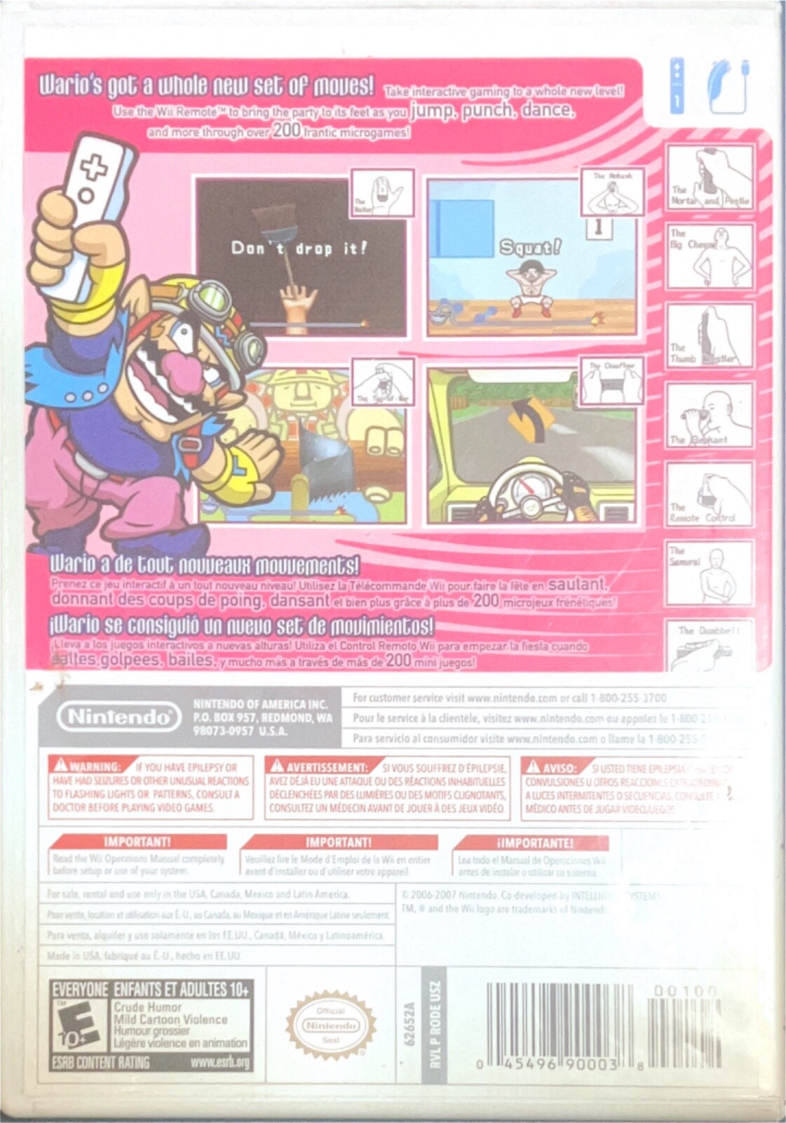 WarioWare: Smooth Moves Nintendo Wii SPD Party Complete 45496900038 | eBay