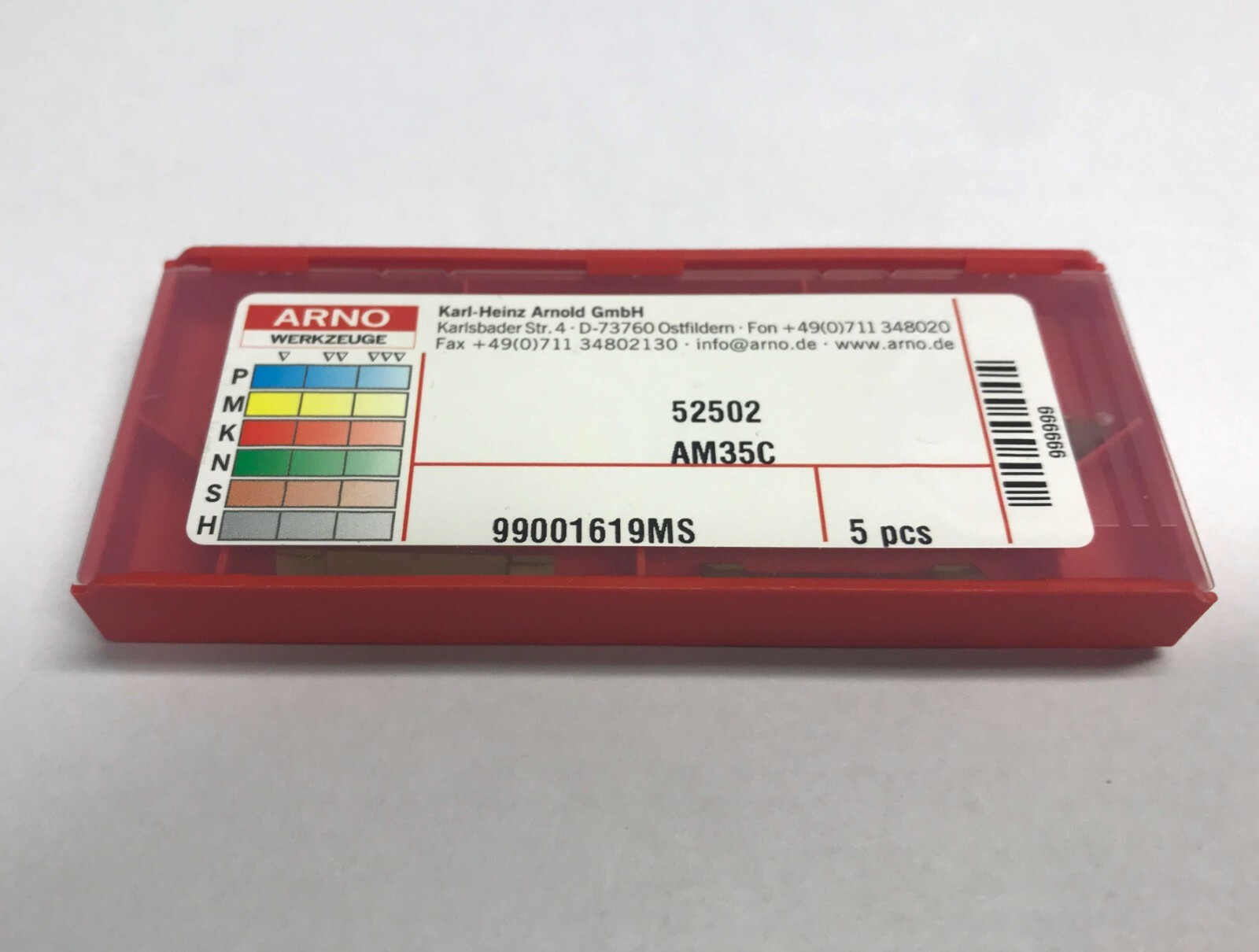 5 pcs Arno 52502 AM35C Carbide Inserts | eBay