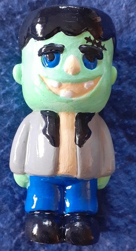 FRANKENSTEIN FIGURINE, CERAMIC, HAND PAINTED | eBay