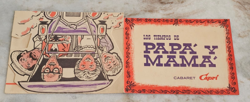 1950s CUBAN CAPRI HOTEL CABARET SHOW BROCHURE VEDETTE ANA GLORIA VARONA ...