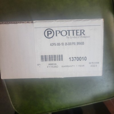 Potter ADPS-300-1B Adjustable Pressure Switch with Settings | eBay