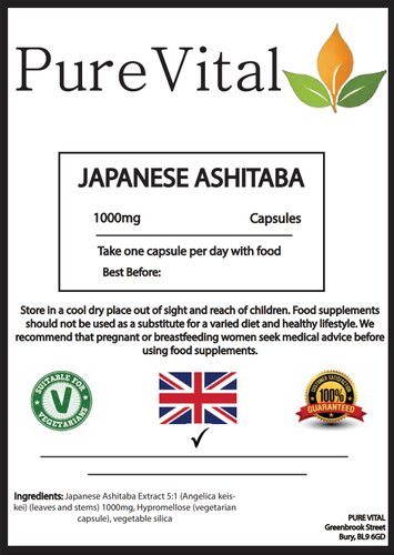 Japanese Ashitaba 1000mg Capsules – Antioxidant Support By PureVital | eBay