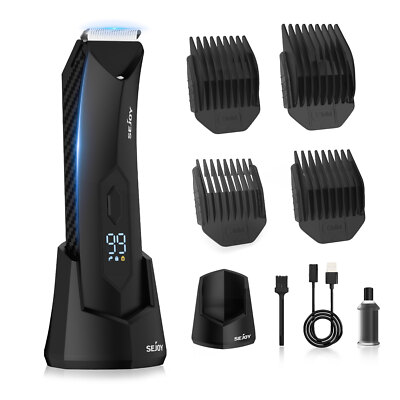 Ball Trimmer for Men Manscape Pubic Hair Waterproof Electric Groin Body ...