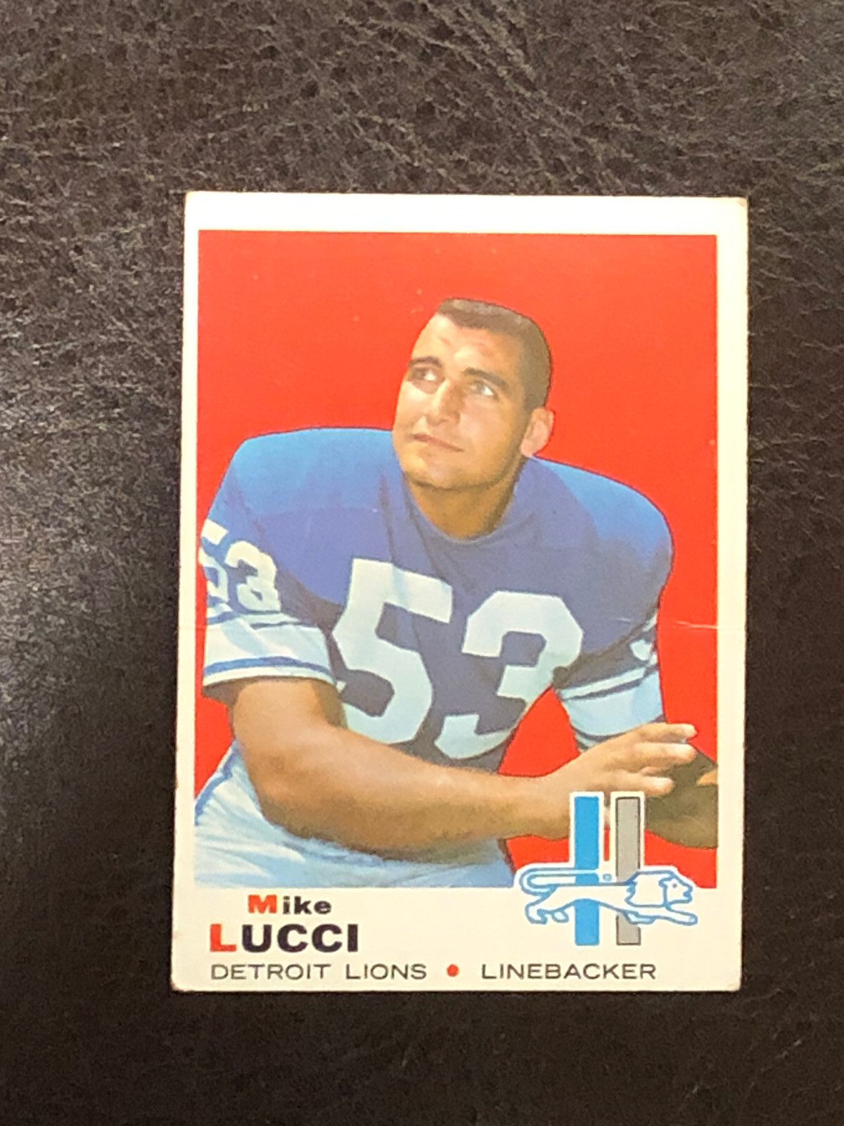 1969 Topps Football Mike Lucci Card #167 EX Rookie RC Philadelphia ...