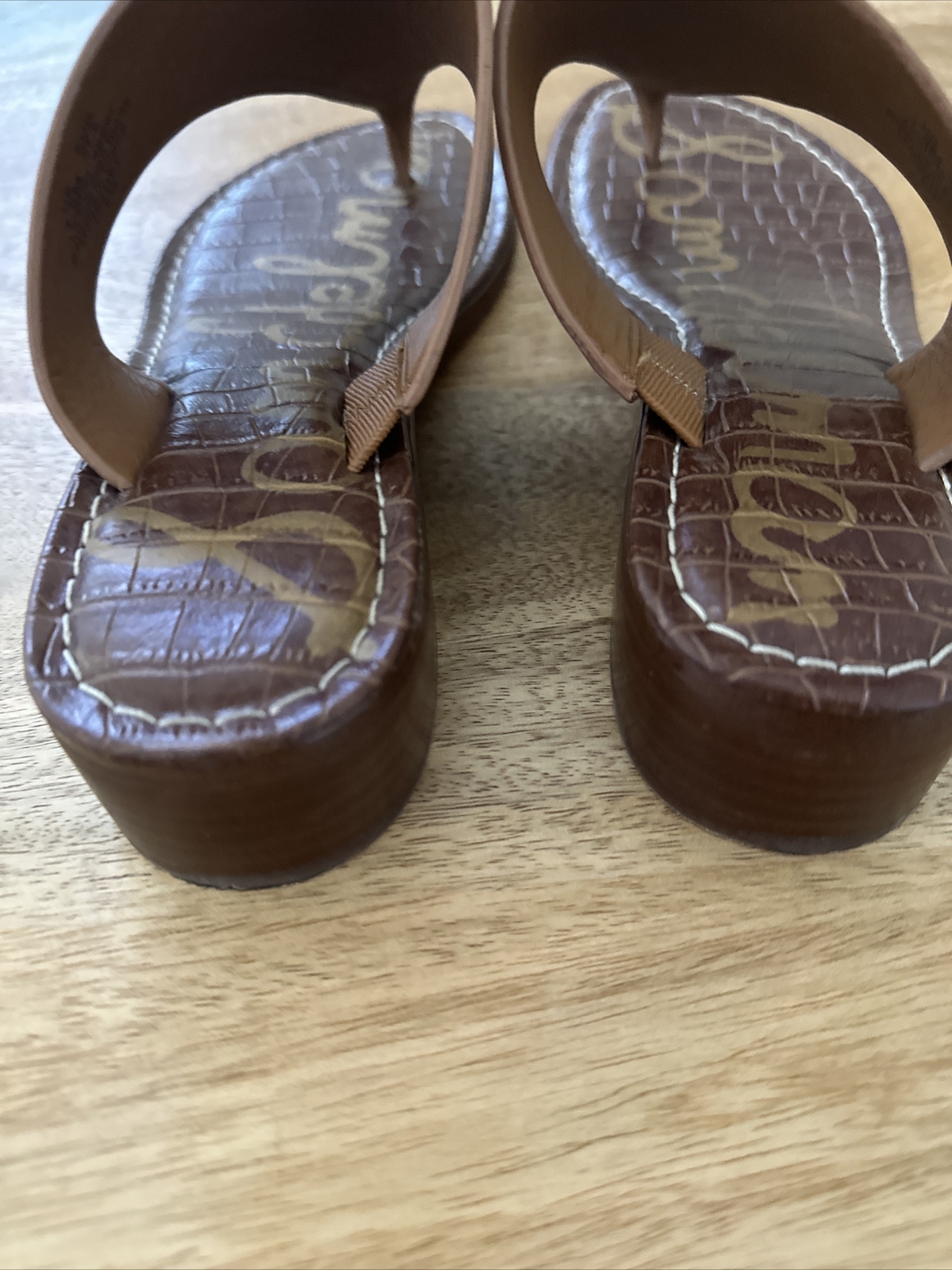 Sam Edelman Womens Jaynee Brown T-Strap Heels Brown Size 7.5 | eBay