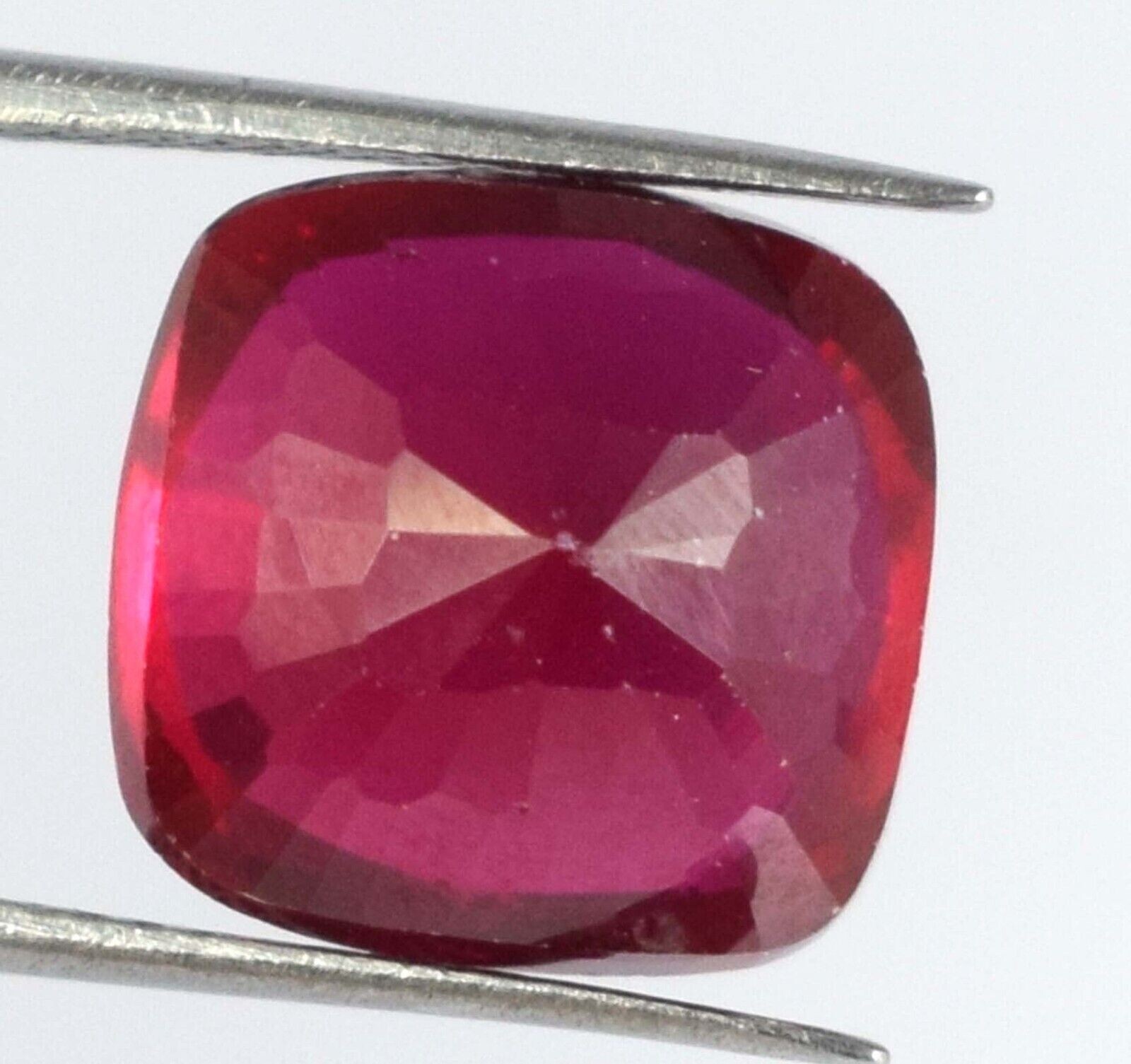 Burma Red Ruby Cushion Natural 13.15 Ct Gemstone Certified B24246 ...