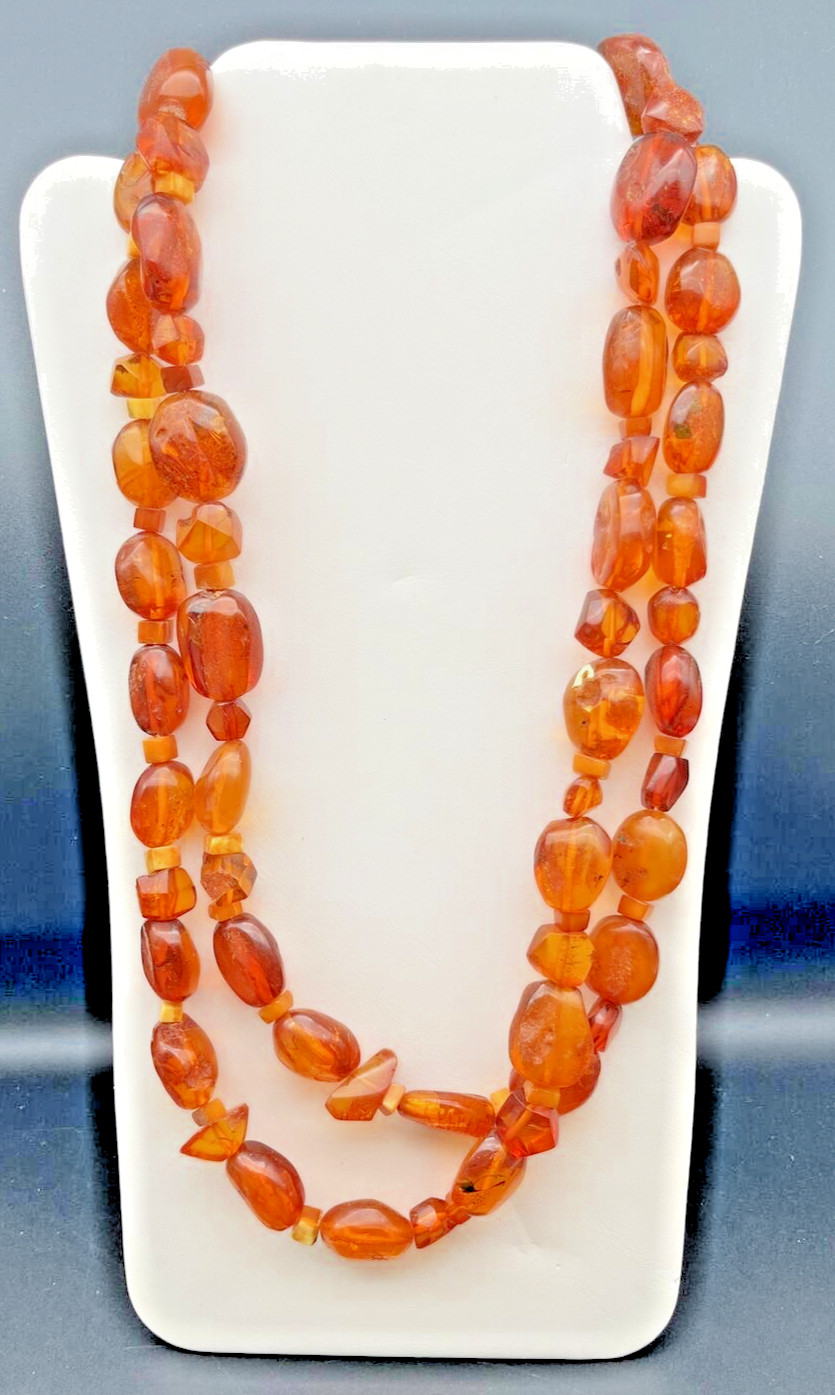 Rare MASSIVE Vintage 192g Genuine Baltic Amber Bead N… - Gem