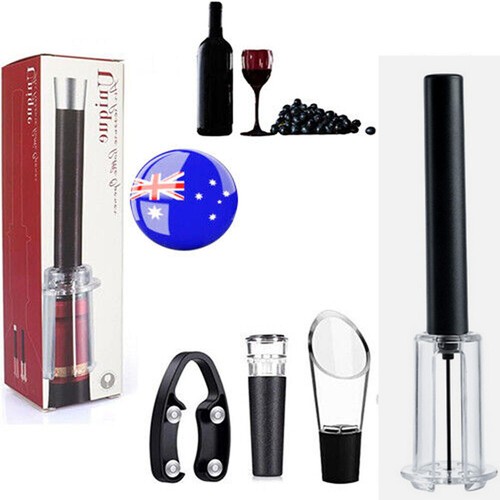 Bottle Opener Tool Red Popper Wine Pump Pressure Remover Corkscrew Air ...