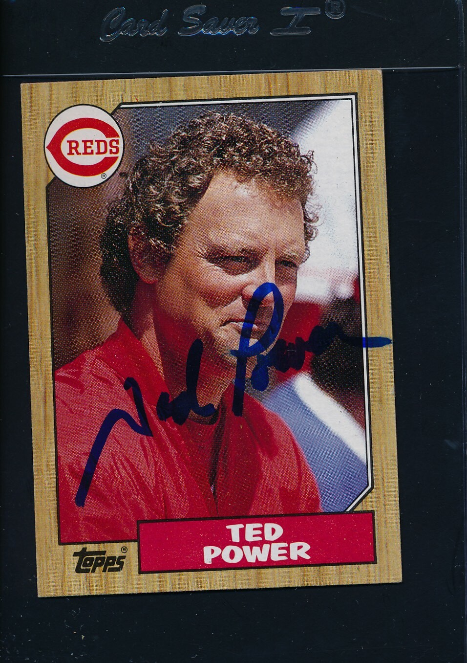 1987 Topps #437 Ted Power Reds Signed Auto *18360 | eBay