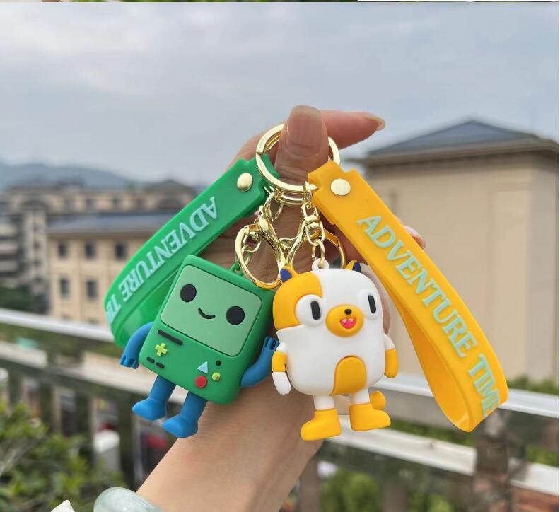 Adventure Time BMO Cake 3D Silicone Keychain Key Chain Ring Pendant ...