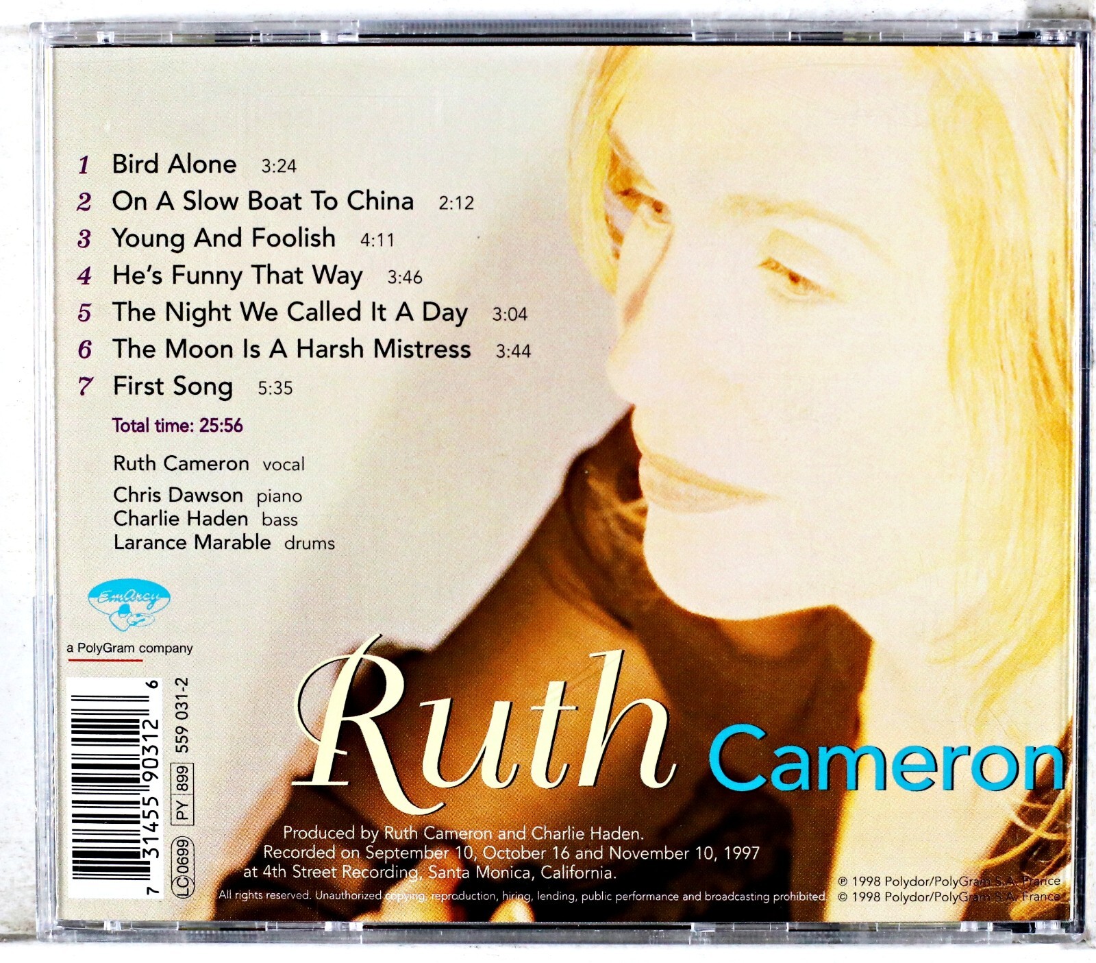 Ruth Cameron with Charlie Haden and Larance Marable, Chris Dawson First ...