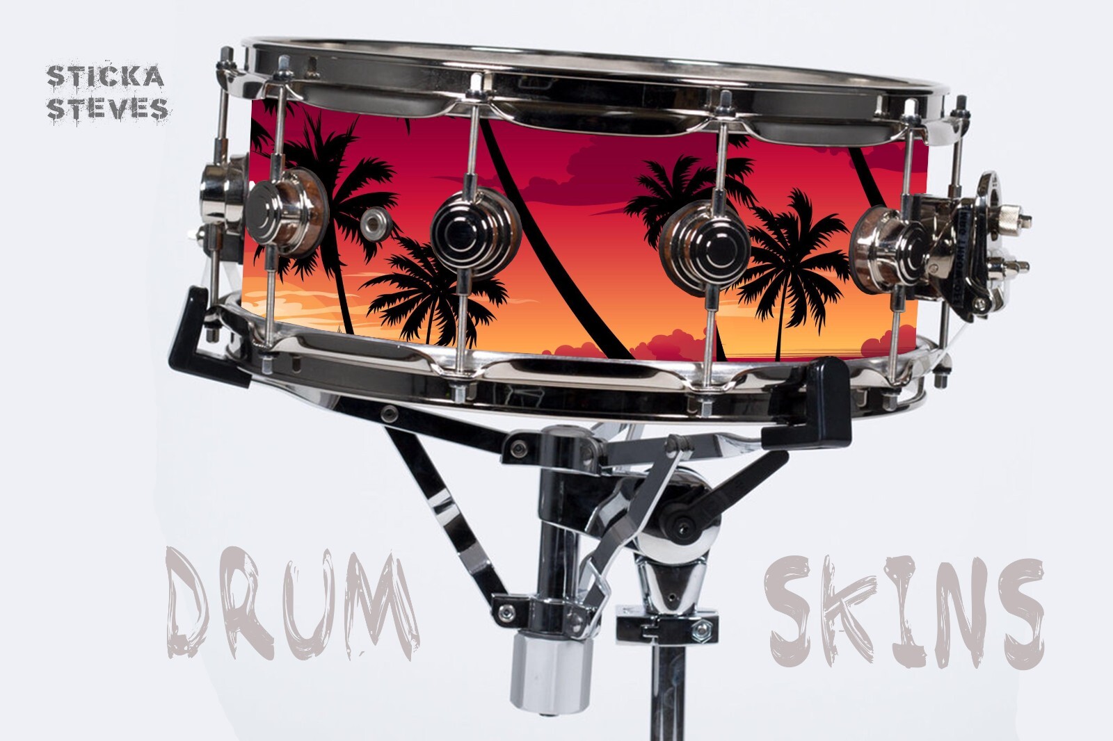 Drum Wrap Percussion Shell Cover Bass Kick Snare Tom DIY-California ...