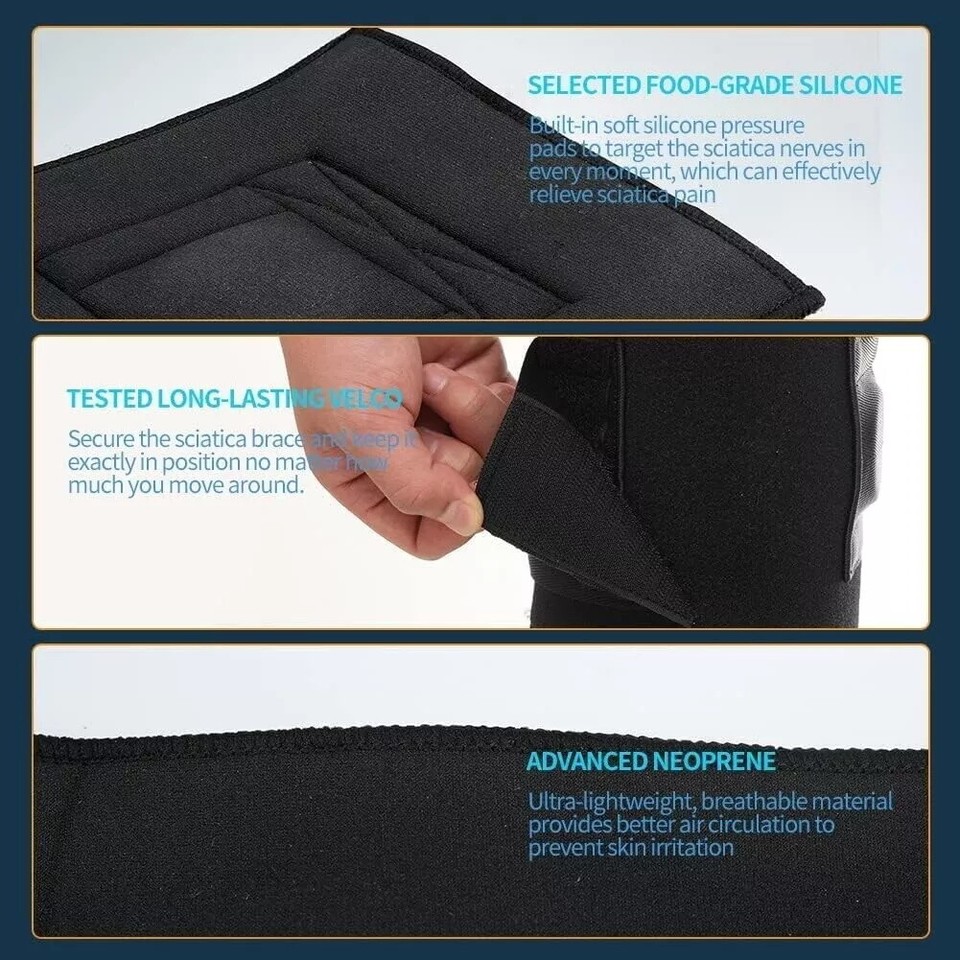 Magnetic Pressure Point Knee Brace Relieve Acupressure Active Leg ...