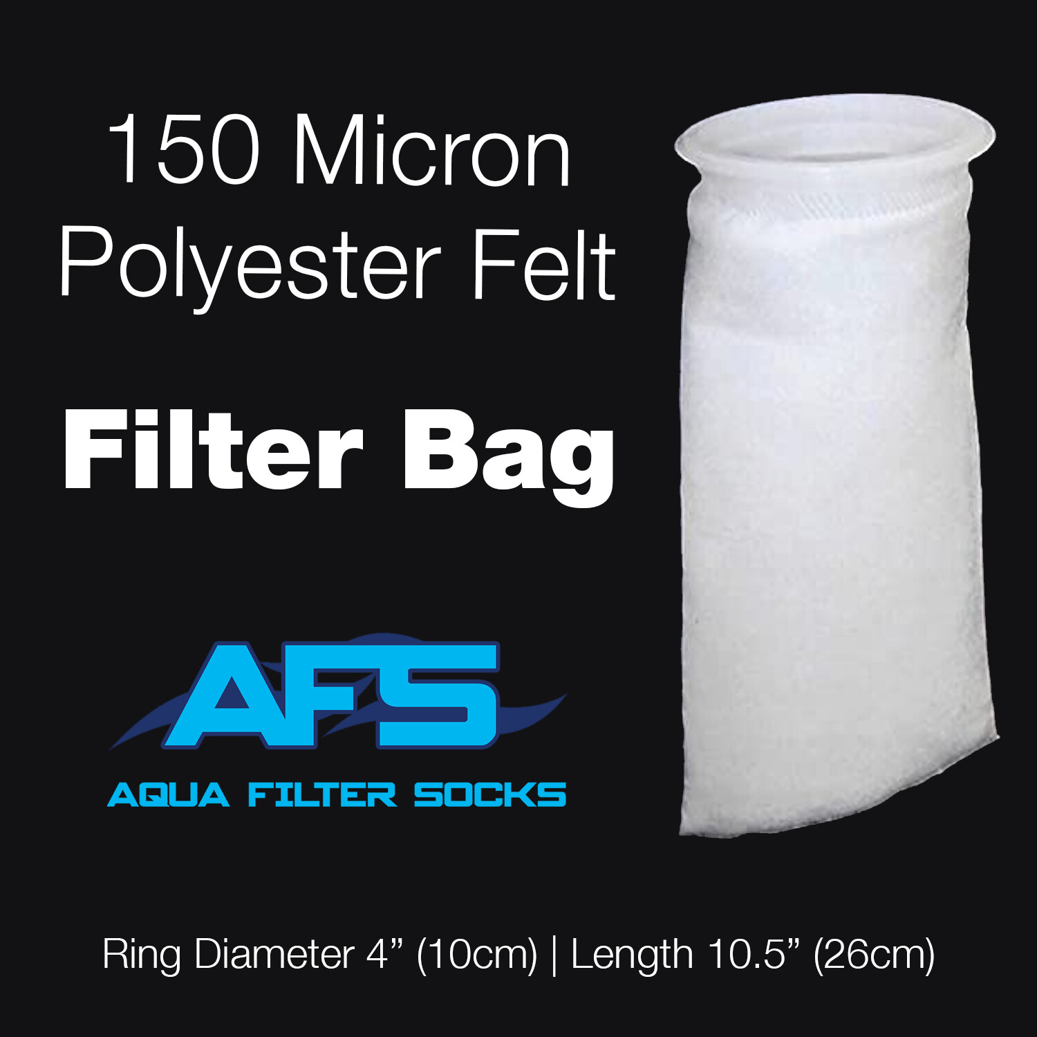 AFS FILTER SOCK FELT THIN MESH 100 225 MICRONS (COMPATIBLE WITH RED SEA ...