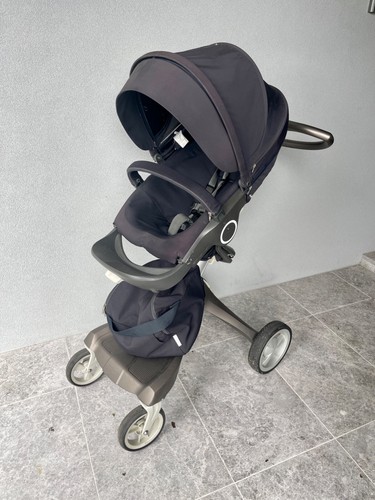 Stoke Xplory Navy Pram and bassinet | eBay