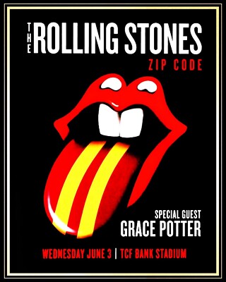 ROLLING STONES ZIP CODE TOUR CONCERT TIN POSTER 12x8 INCH | eBay