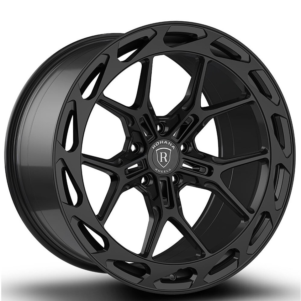 20” ROHANA RFX19 GLOSS BLACK WHEELS RIMS FOR R35 GTR GT-R 20x10.5 ...