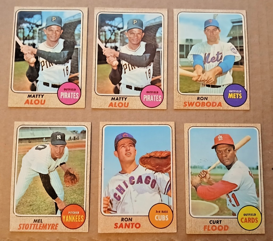 1968 Topps Baseball, 21 Card Lot, All Cards EX - NM-Mint | eBay
