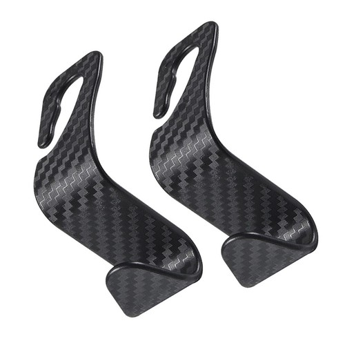 2 Pcs Car Seat Hooks Vehicle Headrest Plastic Auto Back Seat Hangers ...