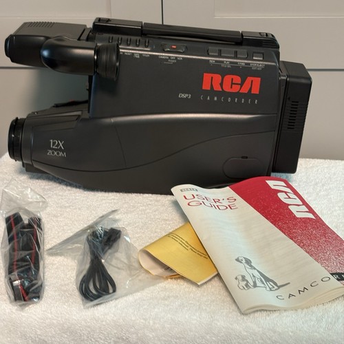 Vintage RCA DSP3 CC414 - CAMCORDER Autofocus 12x Zoom with Battery ...