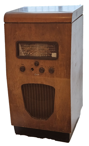 Vintage 1947 Marconi Radiogram, Veneered wood, Separate Philips Auto ...