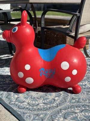 RODY Max Ride On Bounce Inflatable Bounce Horse Toy Kid Red 3-4 Years ...