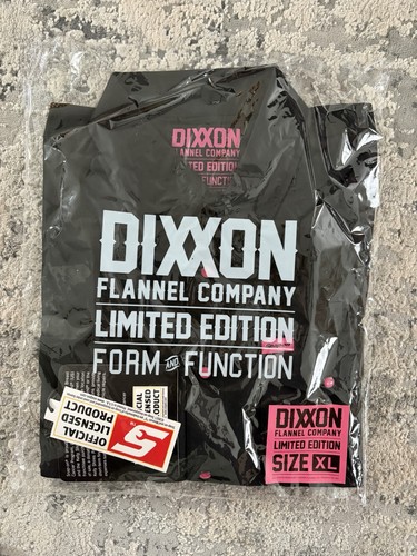 DIXXON Long Sleeve Flannel Size XL Licensed Snap On Black w Pink ...