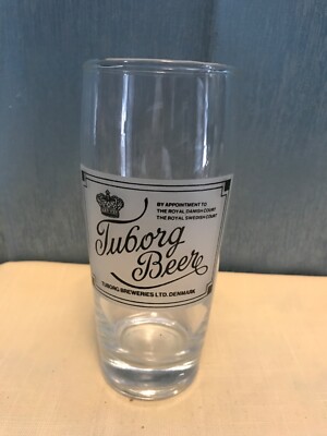 Tuborg Beer Glass Vtg Denmark. | eBay