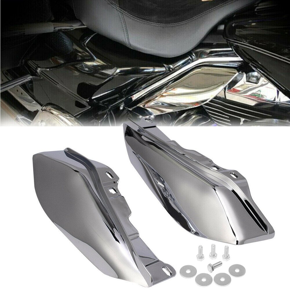 Opening large release sale Chrome Engine Heat Shield Air Deflector Mid ...