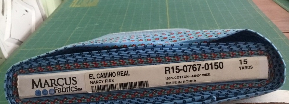 Cotton Fabric BY THE YARD Cut From Bolt “El Camino” by Nancy Rink ...