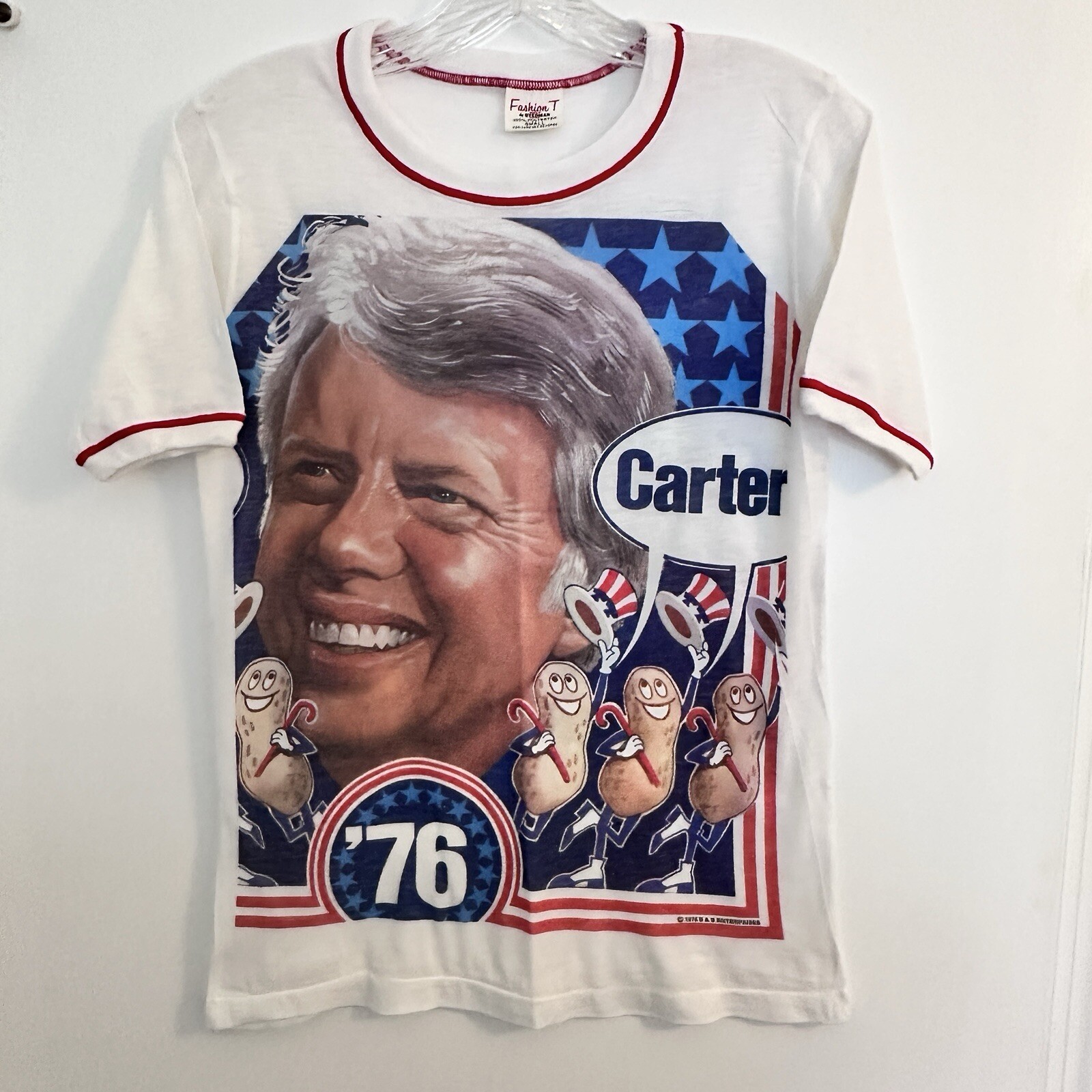 Vintage Jimmy Carter 1976 Campaign Fashion T Shirt St… - Gem