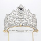 10.5cm Tall Crystal Queen Princess Pageant Adjustable Tiara Crown For ...