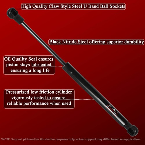 Qty 2 10mm Ball Socket Steel Lift Supports 23 Inches Extended x 30lbs ...