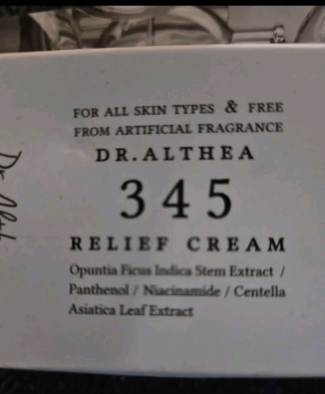 Dr.Althea 345 Relief Cream Daily Face Moisturizer 50ml (1.7 Fl Oz) Exp ...