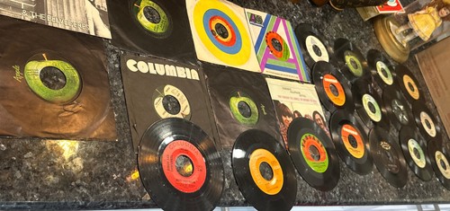 1970s 45 RPM Record Lot 23 Vinyl Singles 70s Rock Pop Vintage Music ...