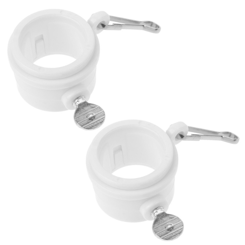 2 Pcs Flag Pole Rotating Clips Anti Wrap Mounting for Aluminum Flagpole ...