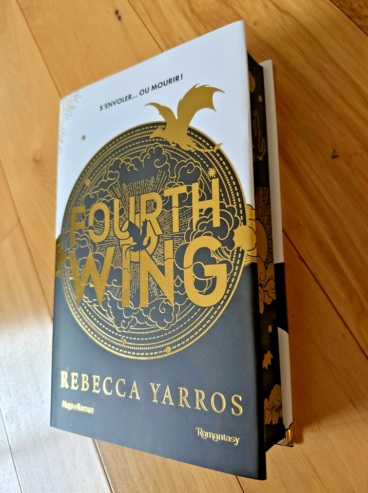 Fourth Wing French Edition Rebecca Yarros Hardcover Special Sprayed ...