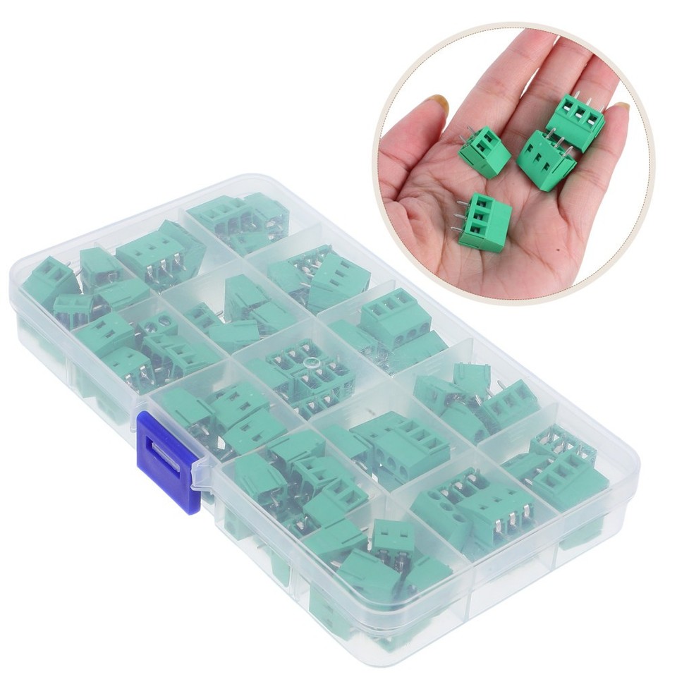 80 Pcs Terminal Blocks Electrical Wire Connectors Terminals Screw ...