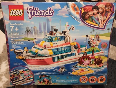 Lego 41381 Friends Rescue Mission Boat-New Factory Sealed 673419303989 ...