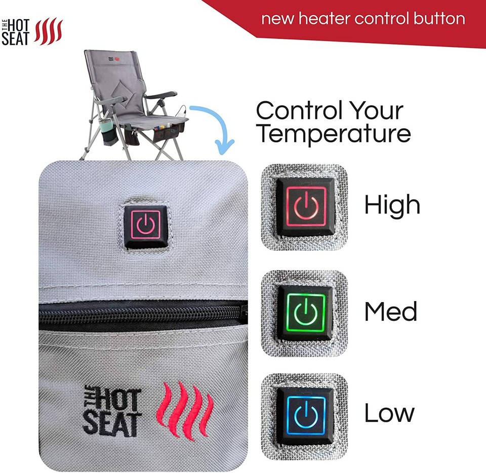 NEW POP Design, The Hot Seat, Heated Portable Chair, Perfect for ...