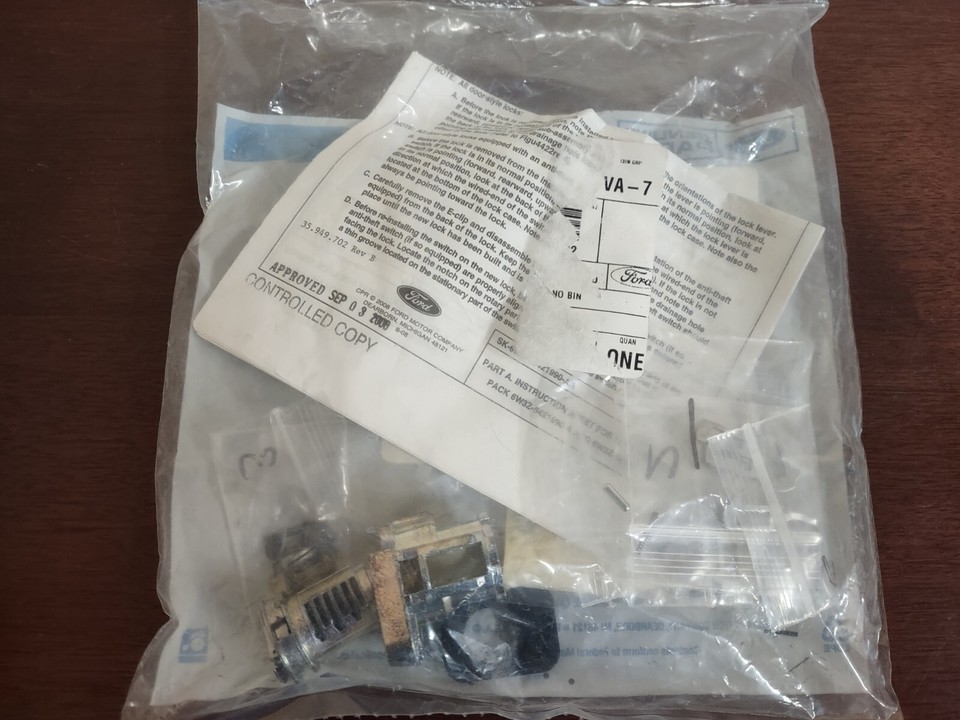 Ford Genuine 6W3Z-5421991-A Front Door Lock Cylinder Driver's Side Left ...