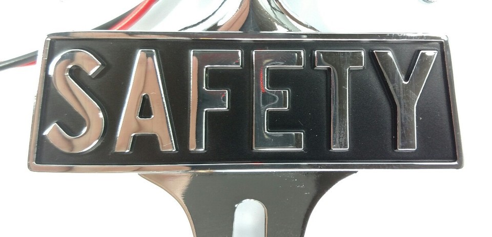 Safety Star License Plate Topper, Dual Function Blue LED, Vintage Car ...