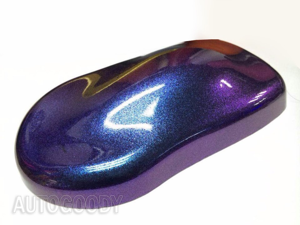 60" x 60" Gloss Metallic Chameleon Purple Blue Vinyl Film Wrap | Self ...
