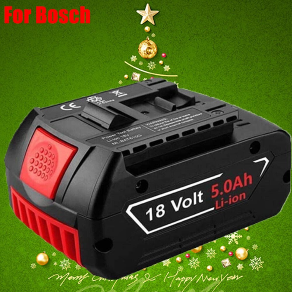 18V 5.0Ah for Bosch BAT618 BAT609 Li-ion Battery BAT620 BAT610G BAT619G ...
