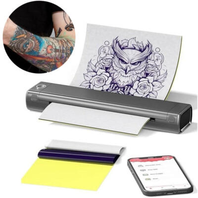 Phomemo M08F Wireless Tattoo Stencil Printer Portable Tattoo Transfer ...