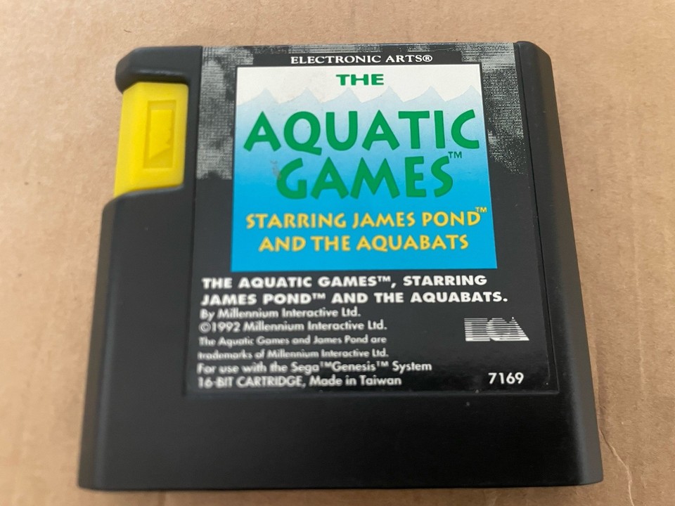 Vintage Sega Mega Drive Aquatic Games James Pond CIB Fast Despatch Next Day | eBay